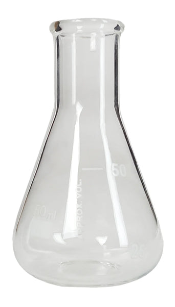 Erlenmeyer Flask – 50 mL Glass Laboratory Flask | Cornerstone ...